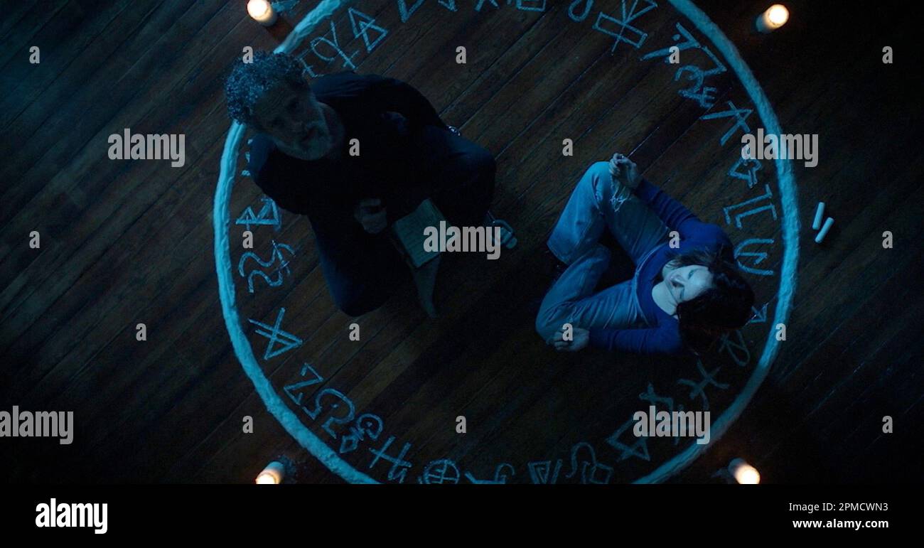 FROM BLACK, from left: John Ales, Anna Camp, 2023. © Shudder /Courtesy ...