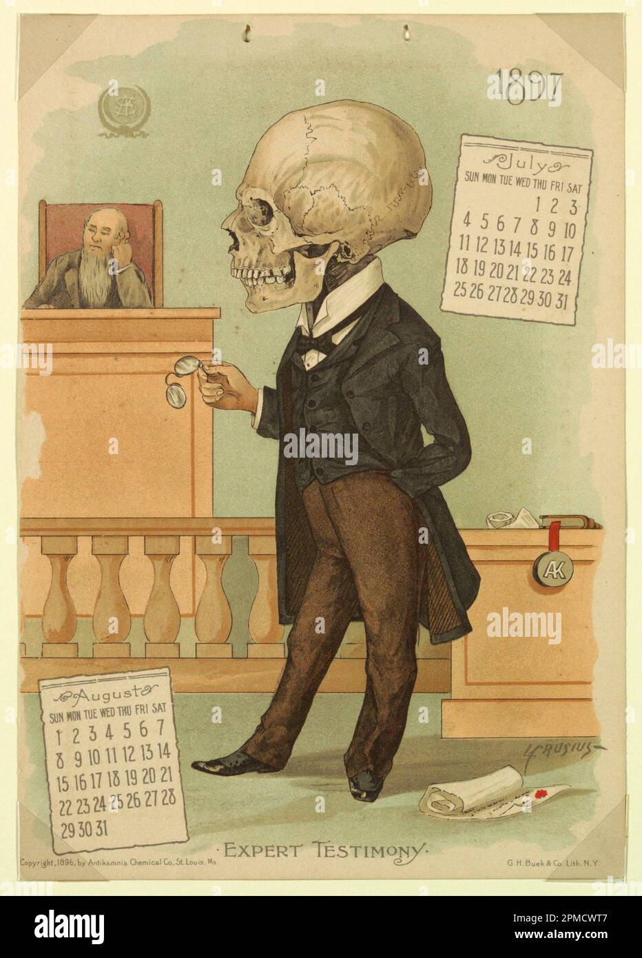 1897 calendar hi-res stock photography and images - Alamy