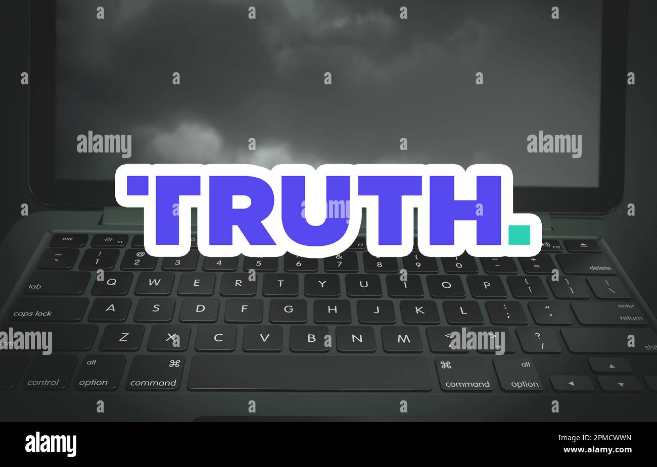 truth, logo design for use on social media and news sites Stock Photo ...