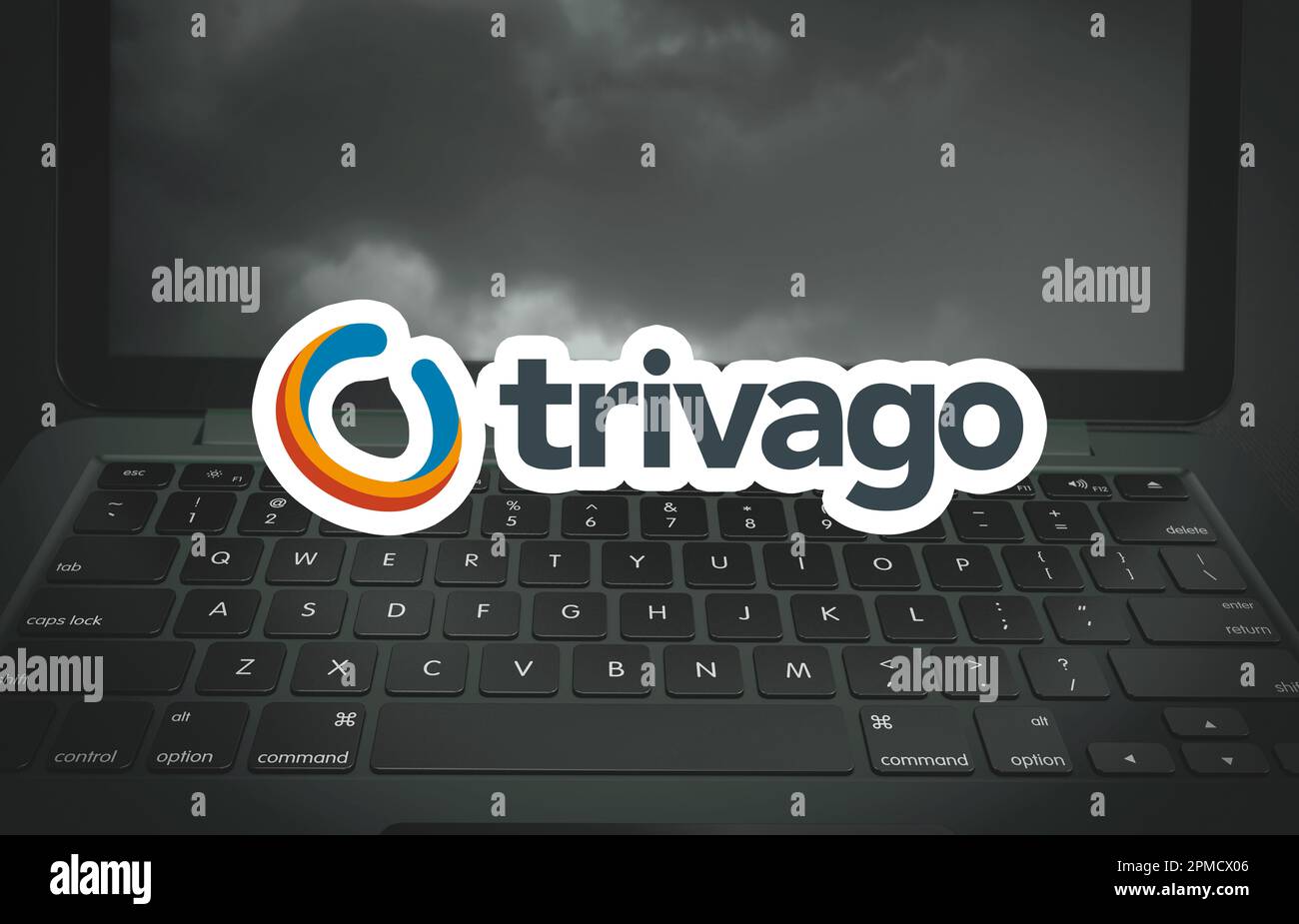 trivago, logo design for use on social media and news sites Stock Photo ...