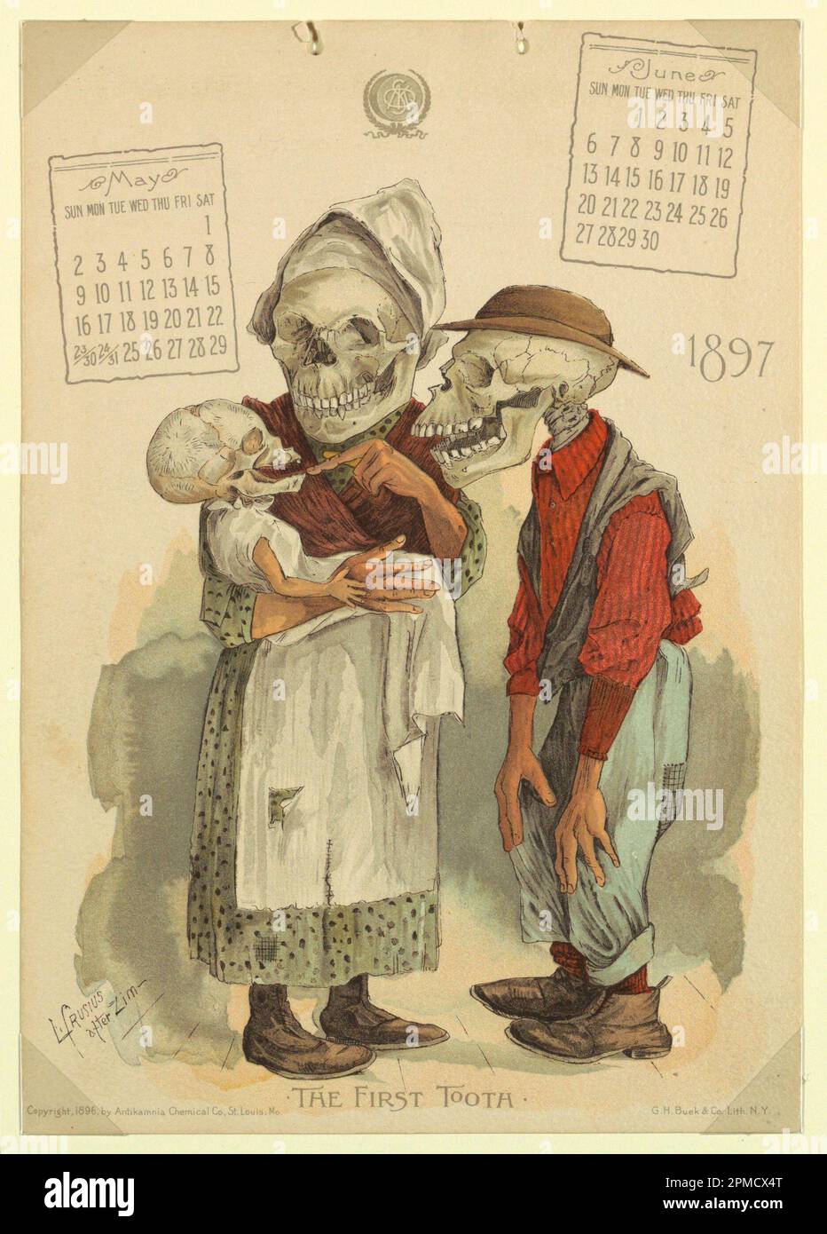 1897 calendar hi-res stock photography and images - Alamy