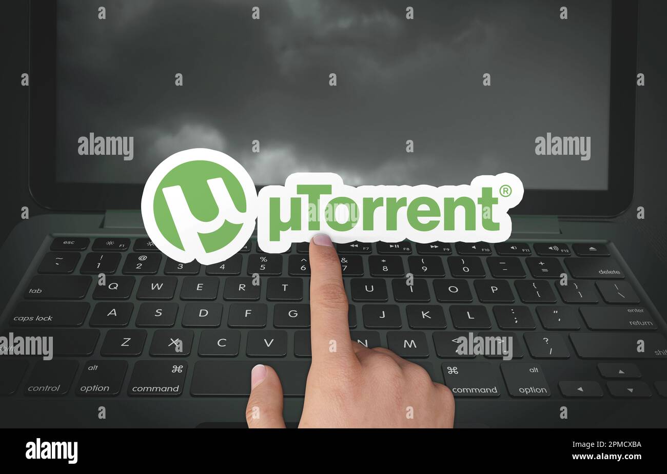 utorrent, logo design for use on social media and news sites Stock ...