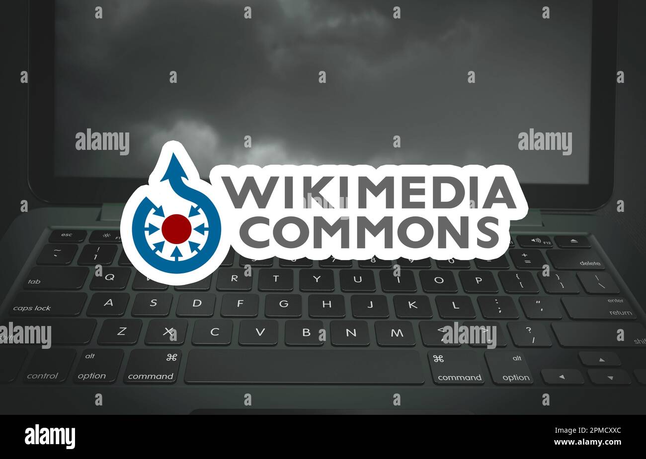wikimedia, logo design for use on social media and news sites Stock ...
