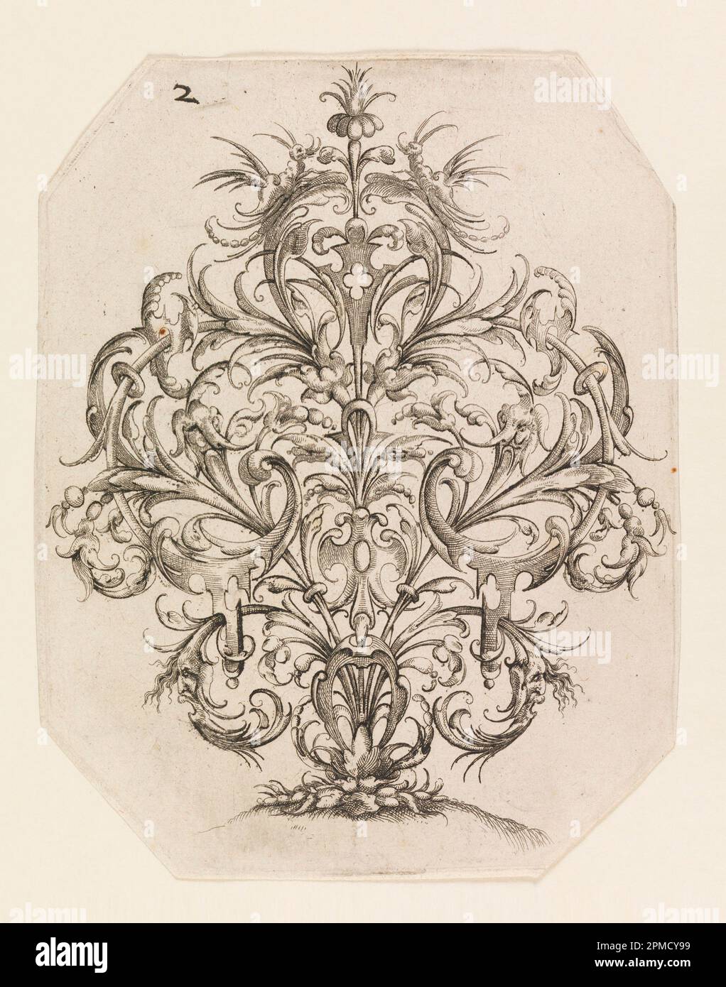 Print, Plate 2, from Die Folge der phantastischen Schmucksträße (Suite ...