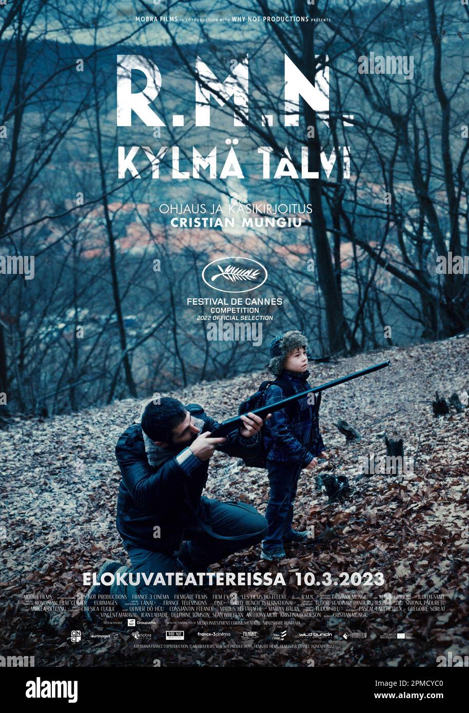 R.M.N., Finnish poster, from left: Marin Grigore, Mark Edward Blenyesi ...