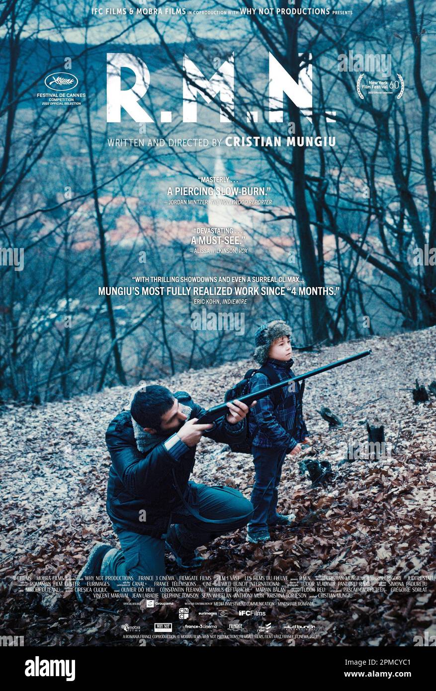 R.M.N., US poster, from left: Marin Grigore, Mark Edward Blenyesi, 2022 ...