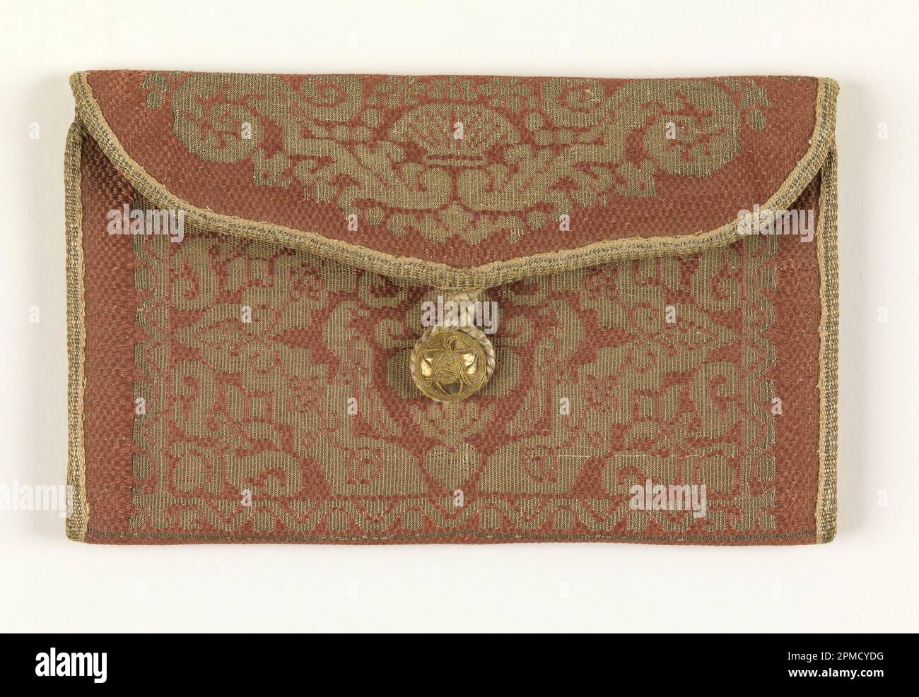 Purse (France); silk, gold-wrapped silk (id: lab Stock Photo - Alamy