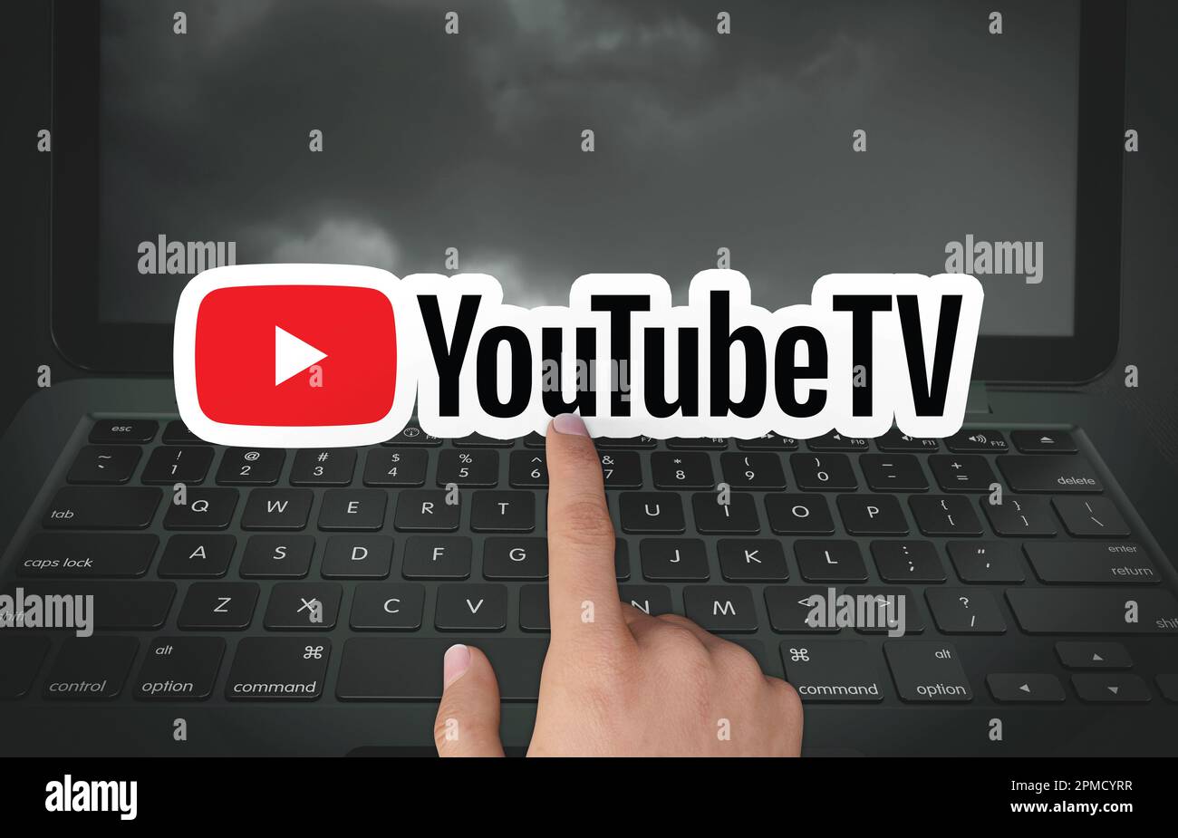 youtube tv, logo design for use on social media and news sites Stock ...