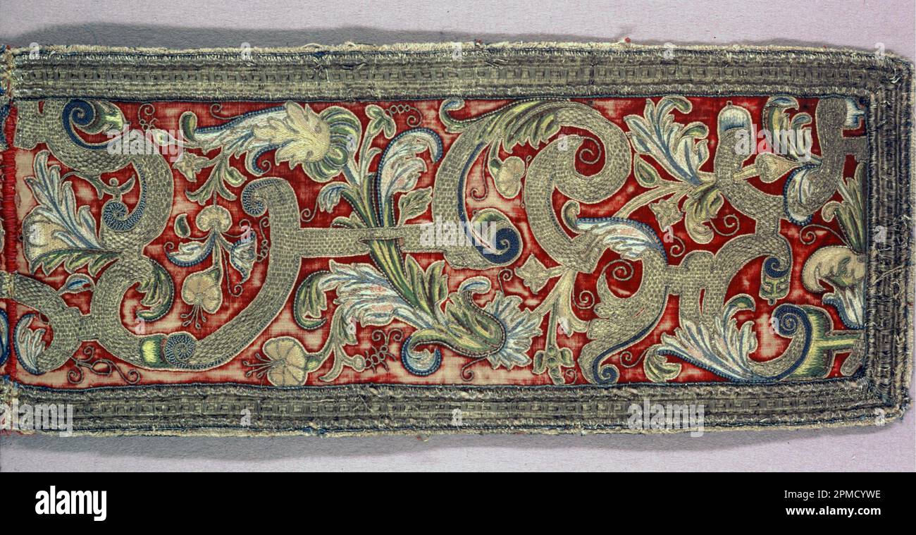 Panel; silk, metallic thread Stock Photo - Alamy