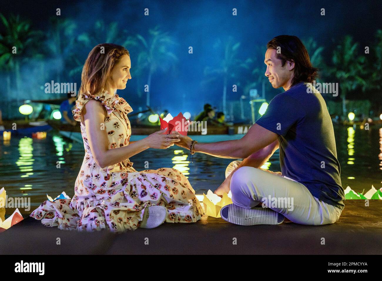 A TOURIST'S GUIDE TO LOVE, from left: Rachael Leigh Cook, Scott Ly, 2023. ph: Sasidis ...