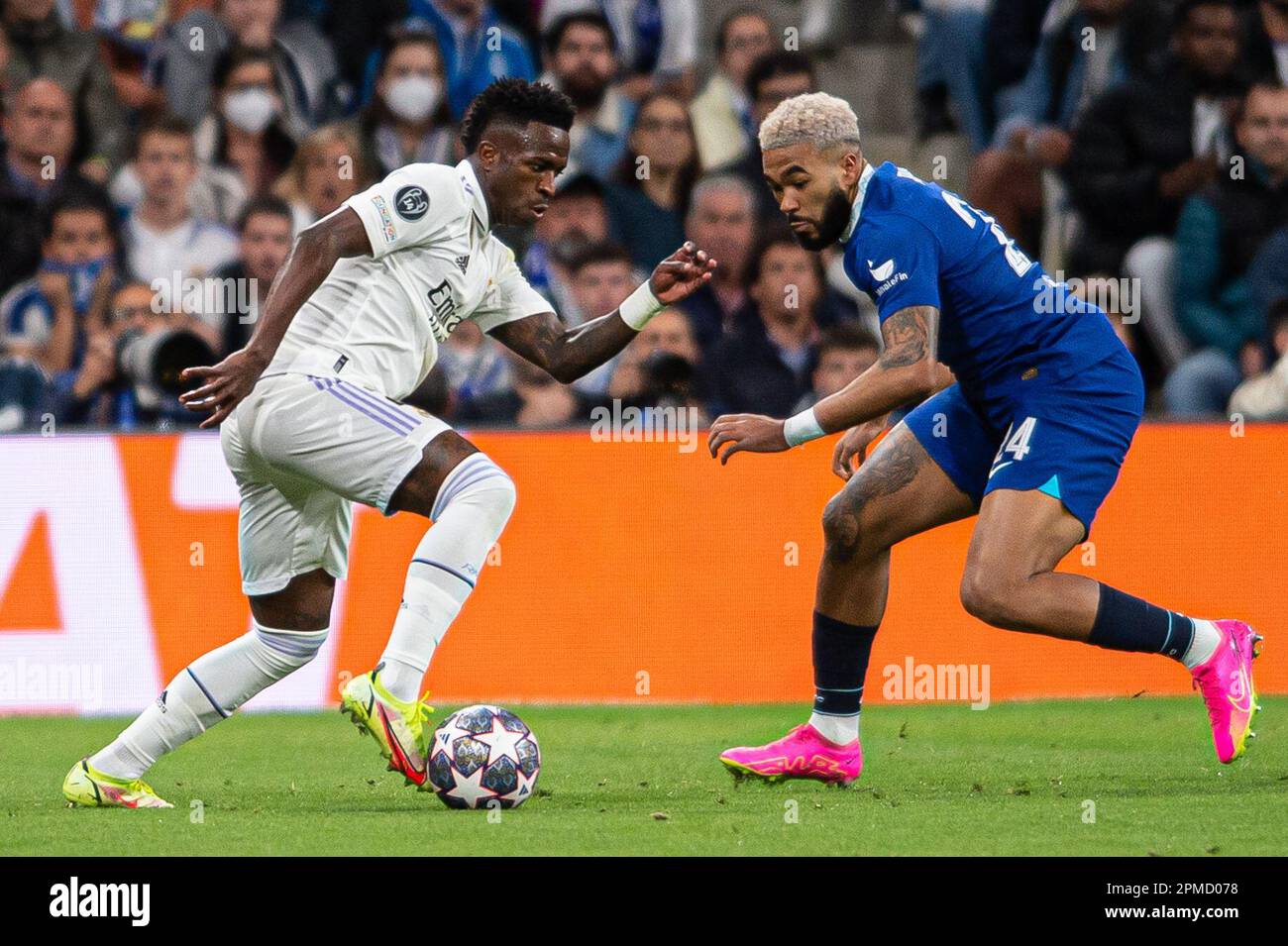 12th April 2023; Santiago Bernabeu Stadium, Madrid, Spain, Champions League Football, Quarter ...