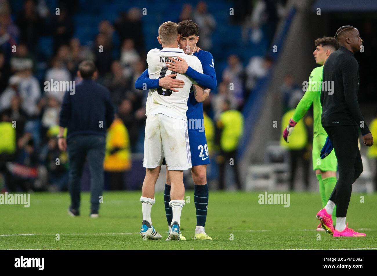 Champions league quarter final match santiago bernabeu stadium hi-res ...