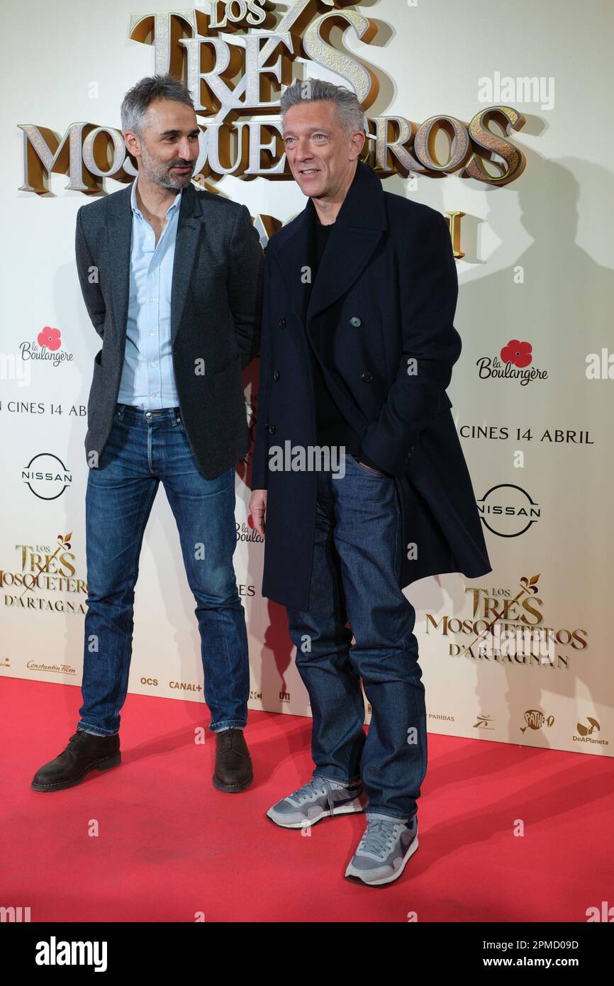 Madrid, Spain. 12th Apr, 2023. Vincent Cassel attends the premiere of ...