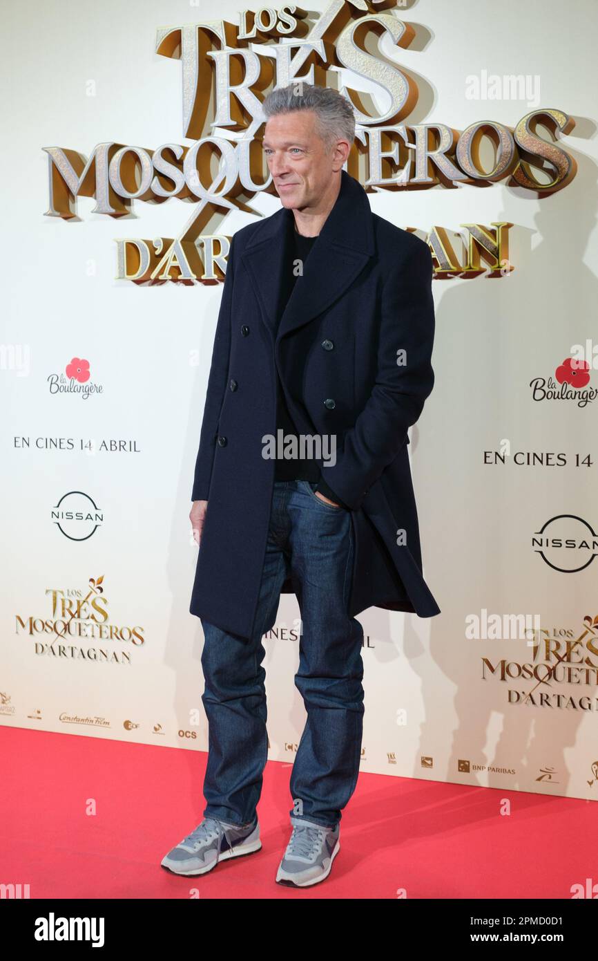 Madrid, Spain. 12th Apr, 2023. Vincent Cassel attends the premiere of ...