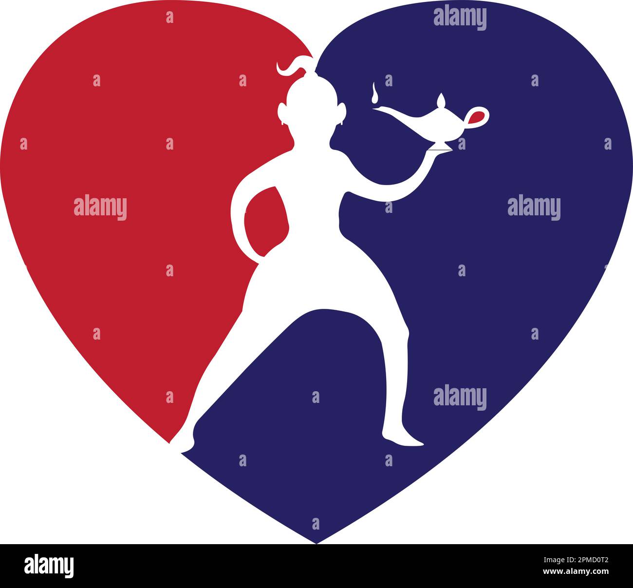 Genie Logo Design. Magic Fantasy genie concept logo. genie with action ...