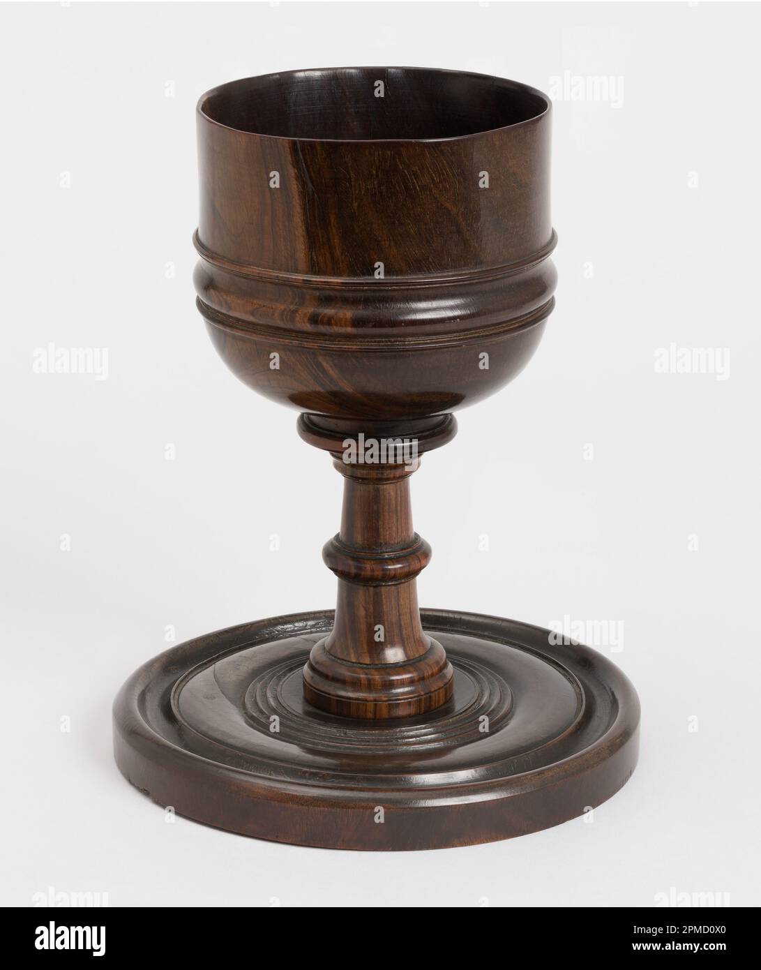 Goblet And Base (England); turned wood Stock Photo - Alamy