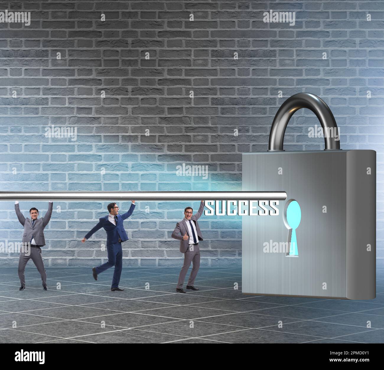 The businessmen achieving success through teamwork Stock Photo - Alamy The businessmen achieving success through teamwork Stock Photo - Alamy
