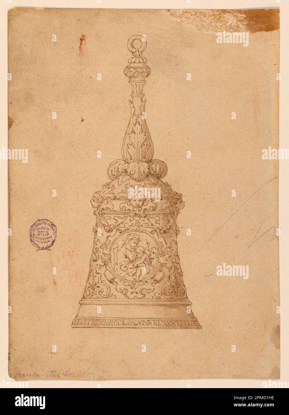 Drawing, A Hand Bell; pen and ink on paper Stock Photo - Alamy