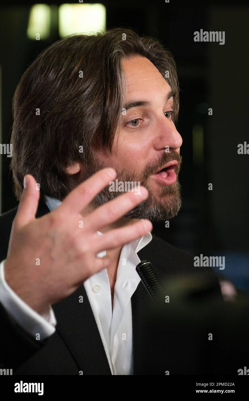 Madrid, Spain. 12th Apr, 2023. Dimitri Rassam attends the premiere of ...