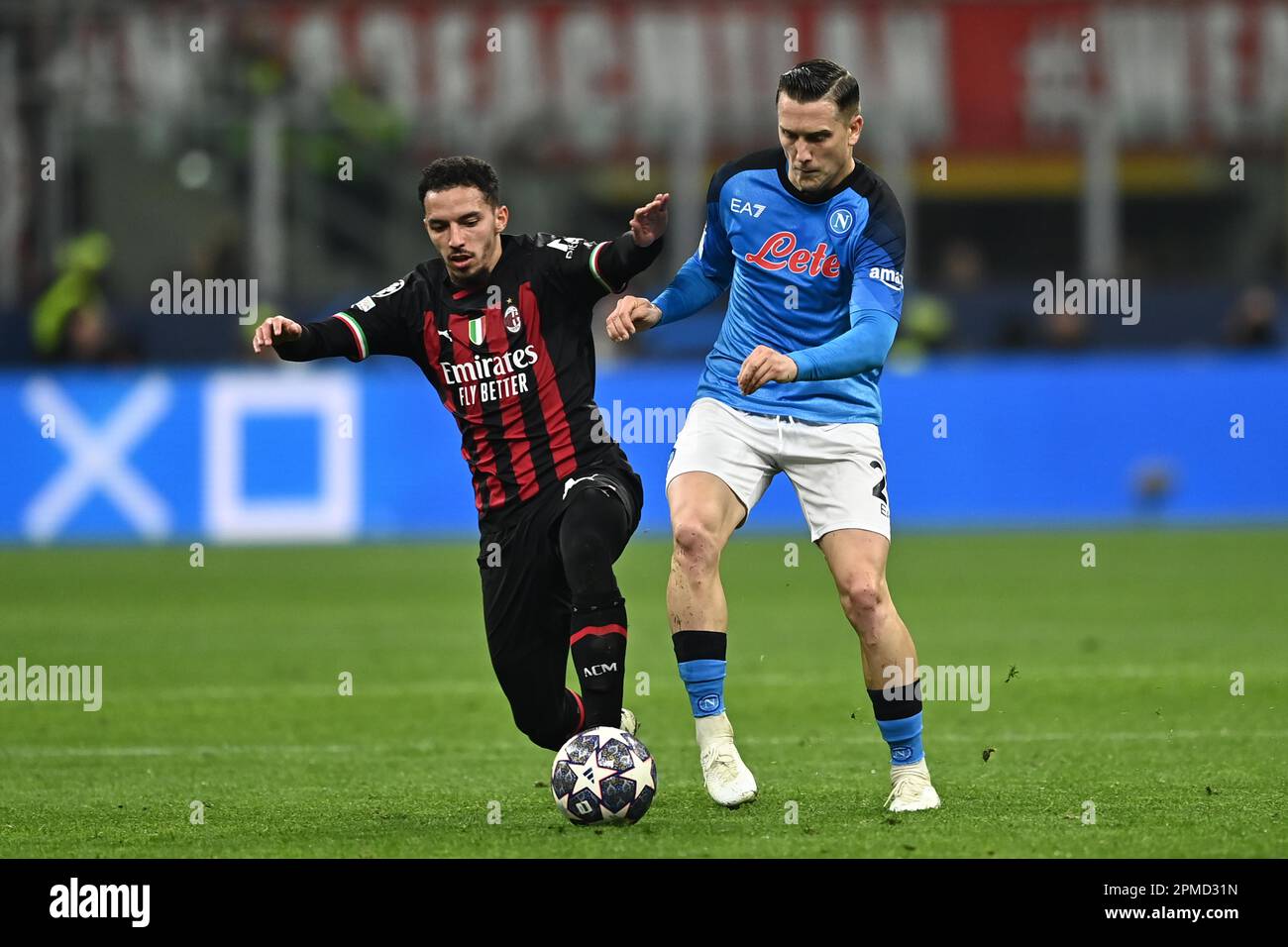 Ismael Bennacer (Milan)Piotr Sebastian Zielinski (Napoli) during the ...