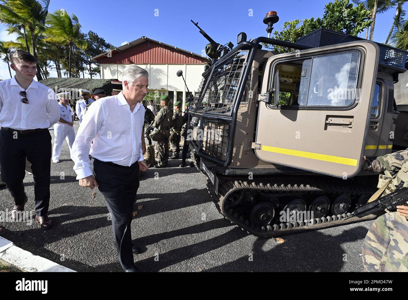 Cayenne, France. 12th Apr, 2023. King Philippe - Filip of Belgium and ...