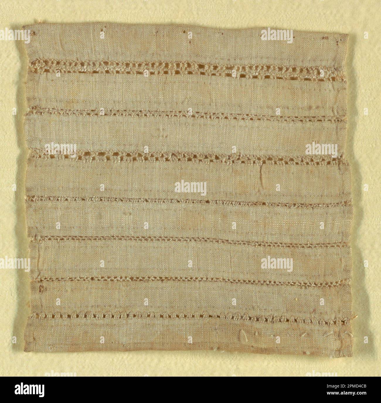 Sampler (Germany); linen; Warp x Weft: 90 x 85 cm (35 7/16 x 33 7/16 in ...