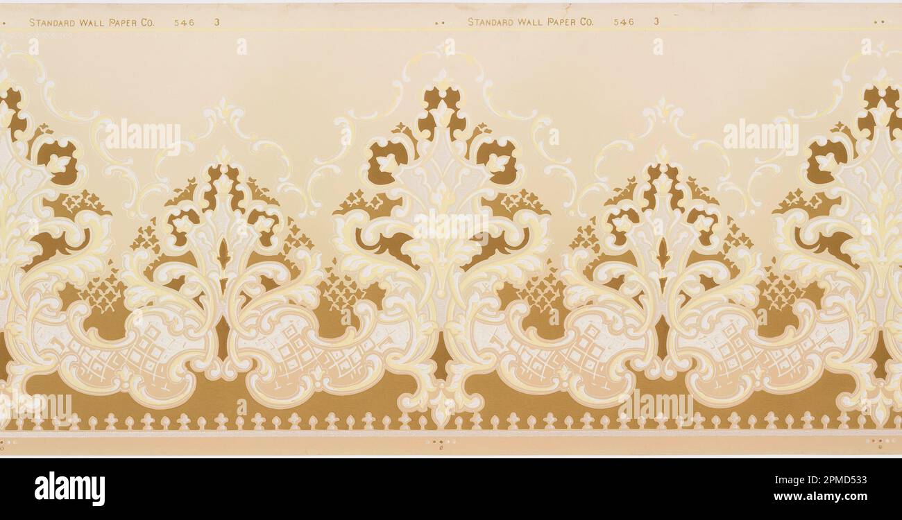 Frieze (USA); Made by Standard Wall-Paper Company; machine-printed ...