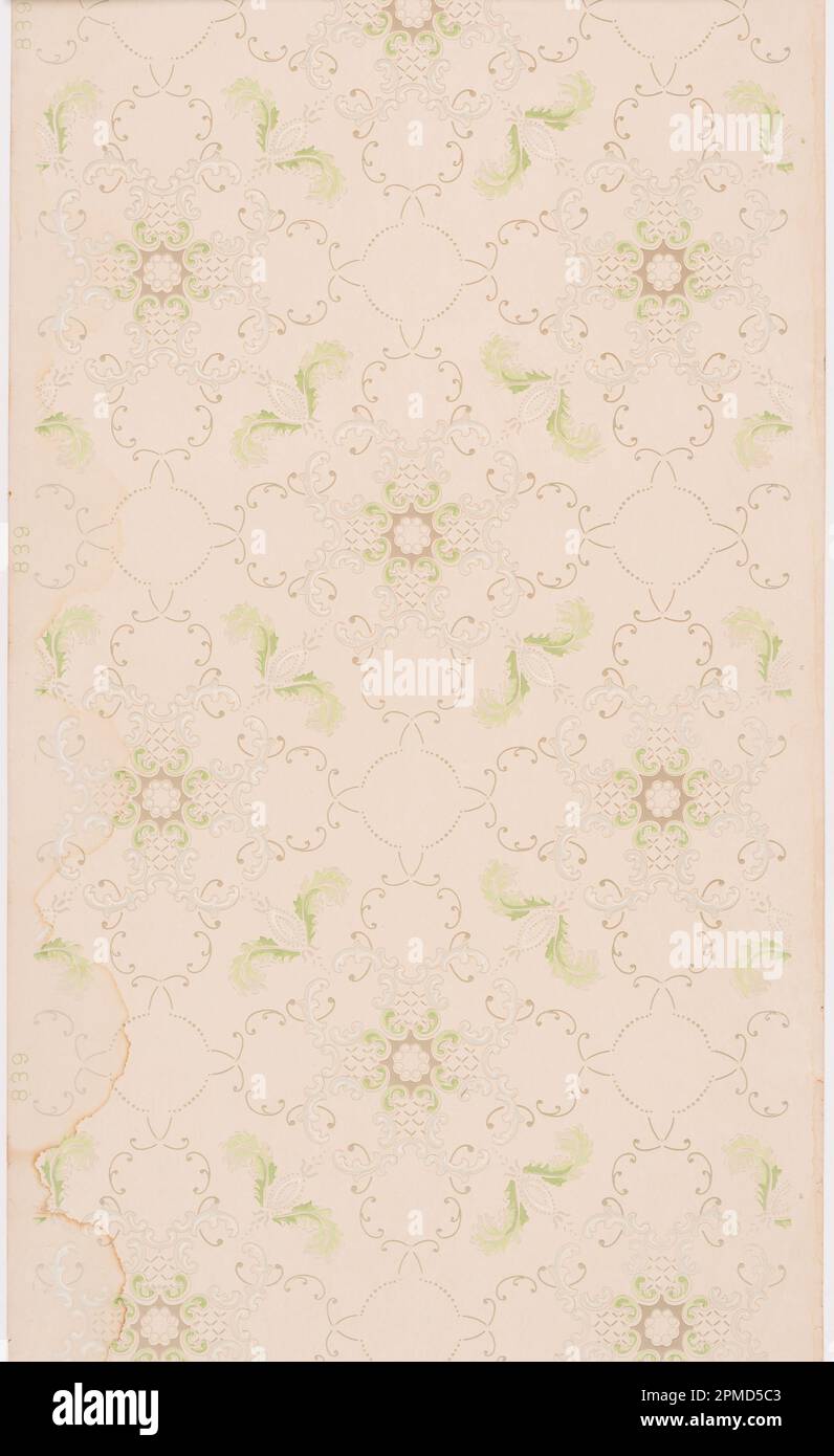 Ceiling Paper (USA); machine-printed paper, liquid mica; 87 x 49 cm (34 ...
