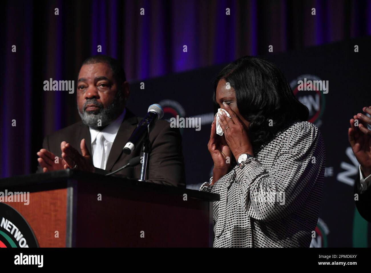 Photo by: NDZ/STAR MAX/IPx 2023 4/12/23 Rodney Walls and Row Vaughn ...