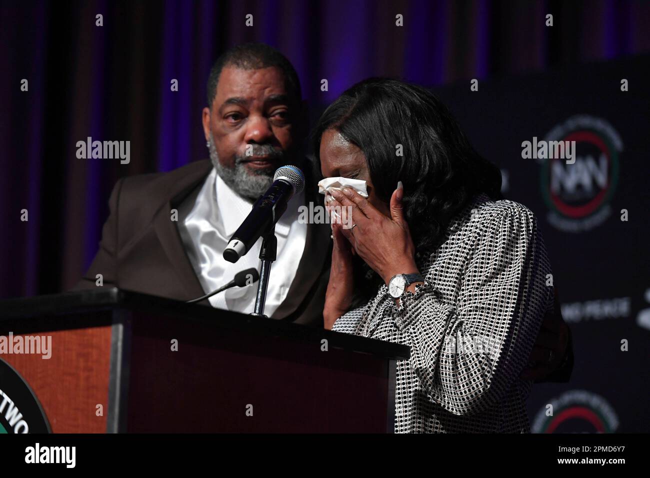 Photo by: NDZ/STAR MAX/IPx 2023 4/12/23 Rodney Walls and Row Vaughn ...