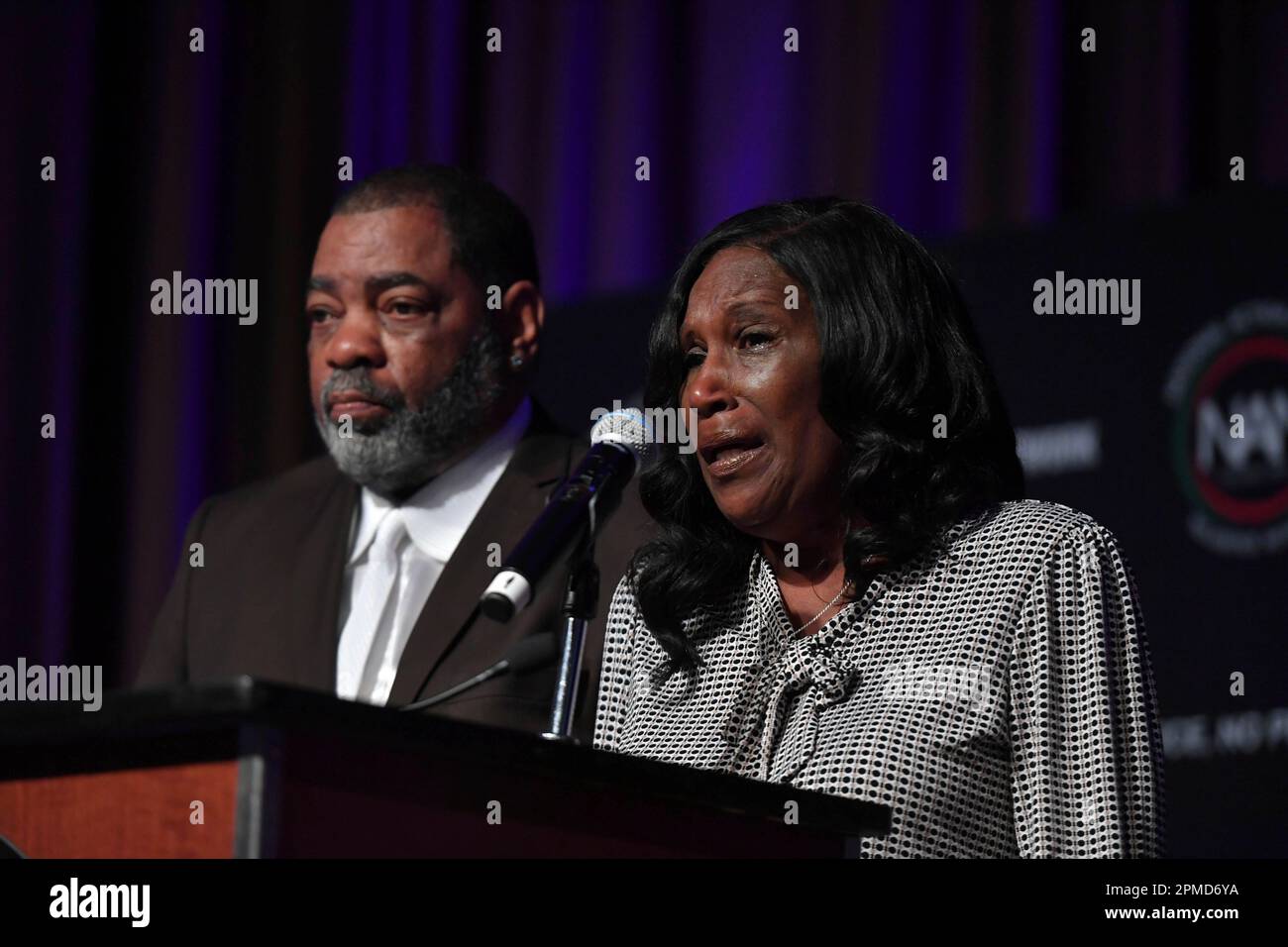 Photo by: NDZ/STAR MAX/IPx 2023 4/12/23 Rodney Walls and Row Vaughn ...