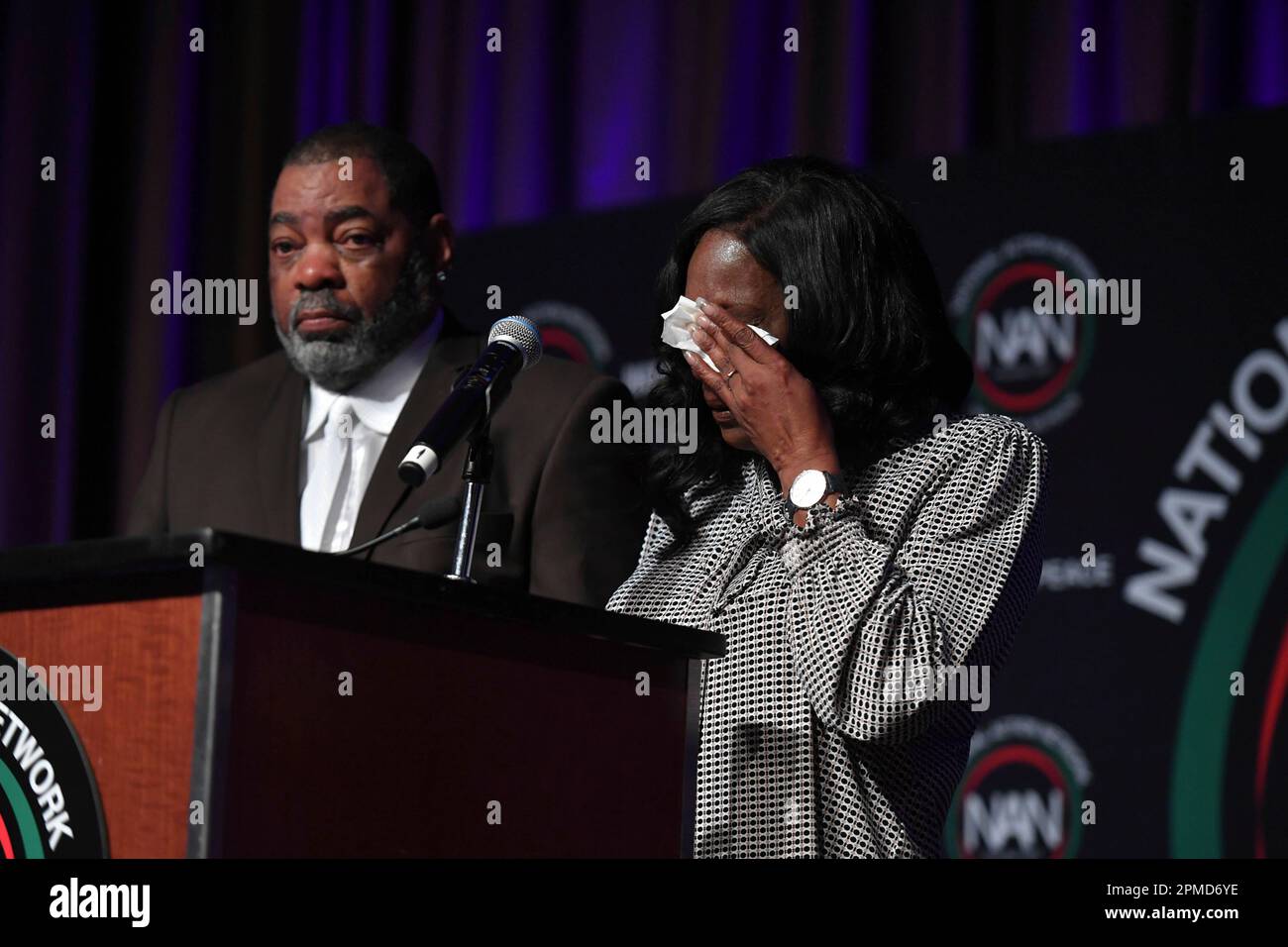 Photo by: NDZ/STAR MAX/IPx 2023 4/12/23 Rodney Walls and Row Vaughn ...