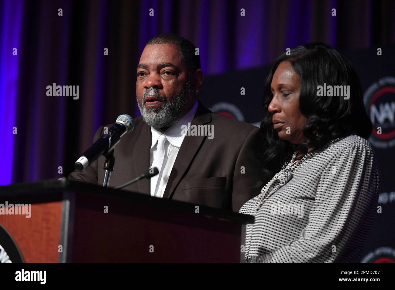 Photo by: NDZ/STAR MAX/IPx 2023 4/12/23 Rodney Walls and Row Vaughn ...