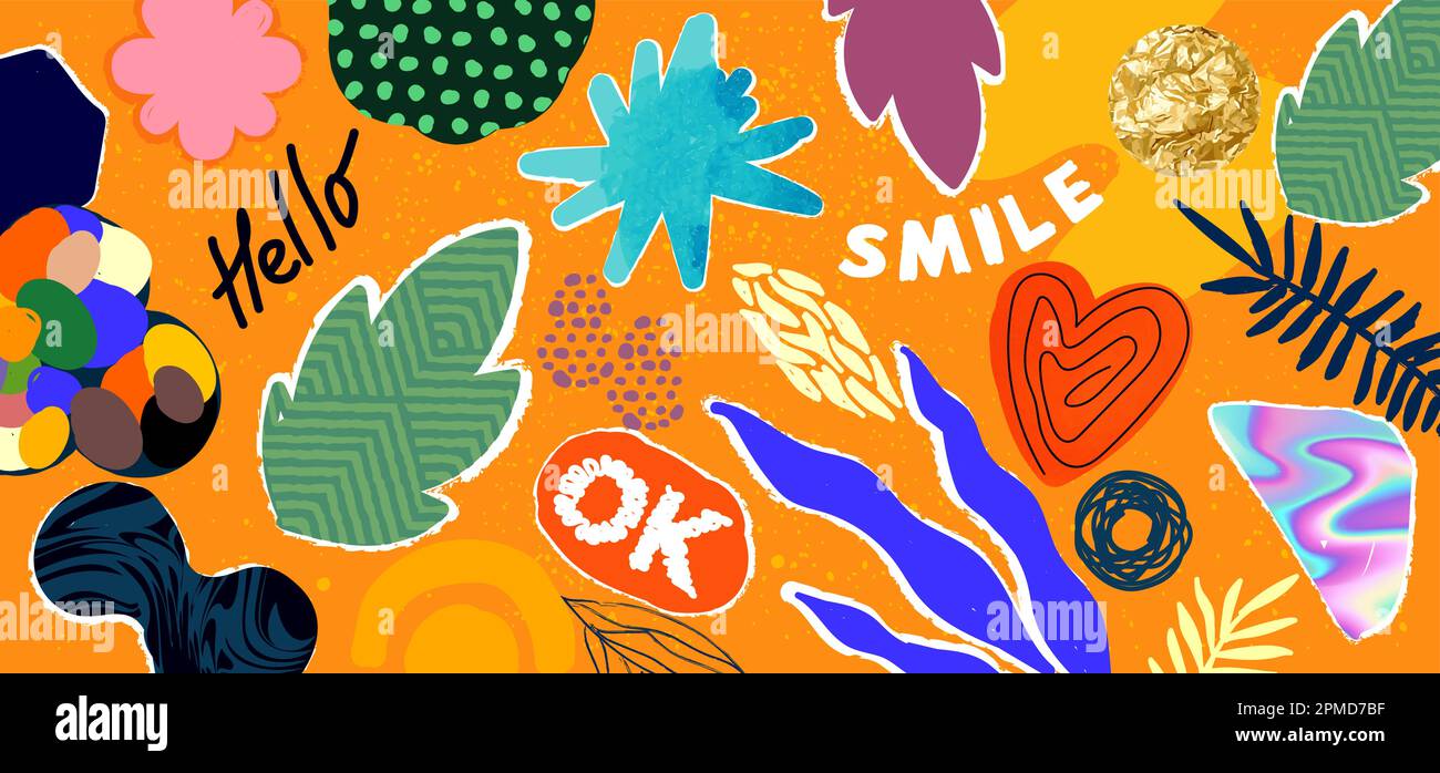 A vibrant collection of playful shapes, colours and patterns. Playful ...