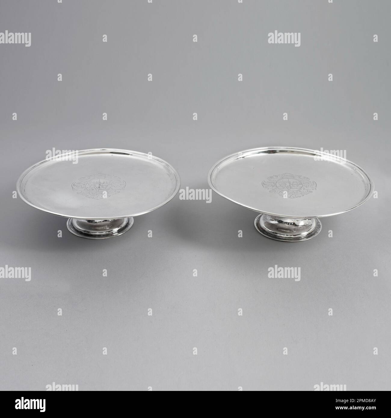 Silver salvers hi-res stock photography and images - Alamy
