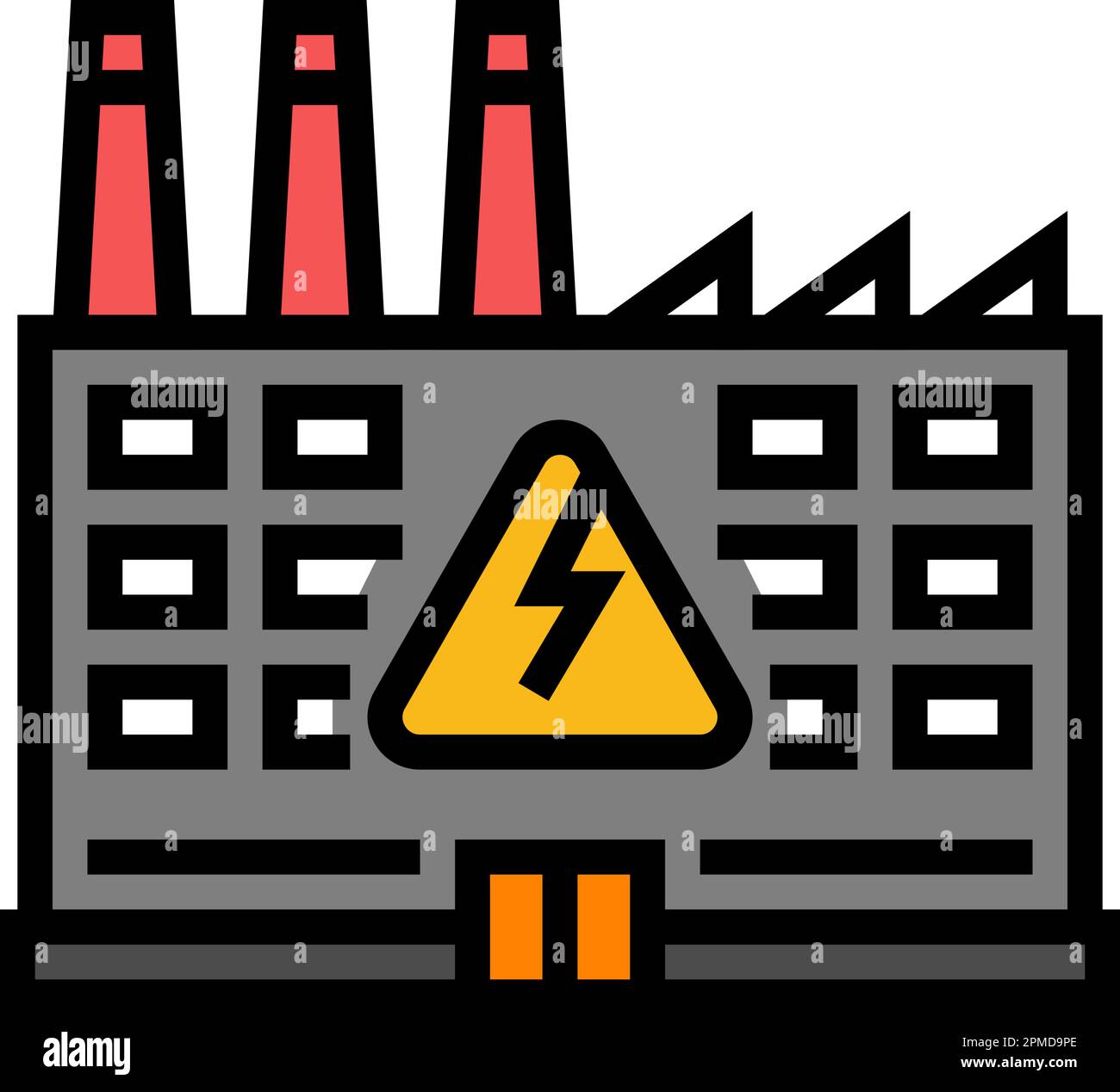 industrial electricity color icon vector illustration Stock Vector ...