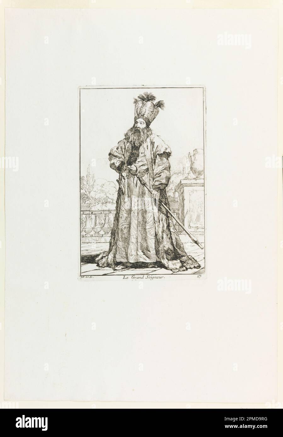 Print, Le Grand Seigneur (The Nobleman), plate 17 from the series ...