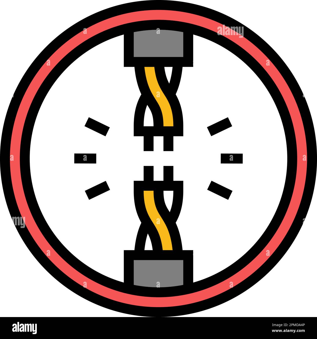 shock electricity color icon vector illustration Stock Vector Image ...