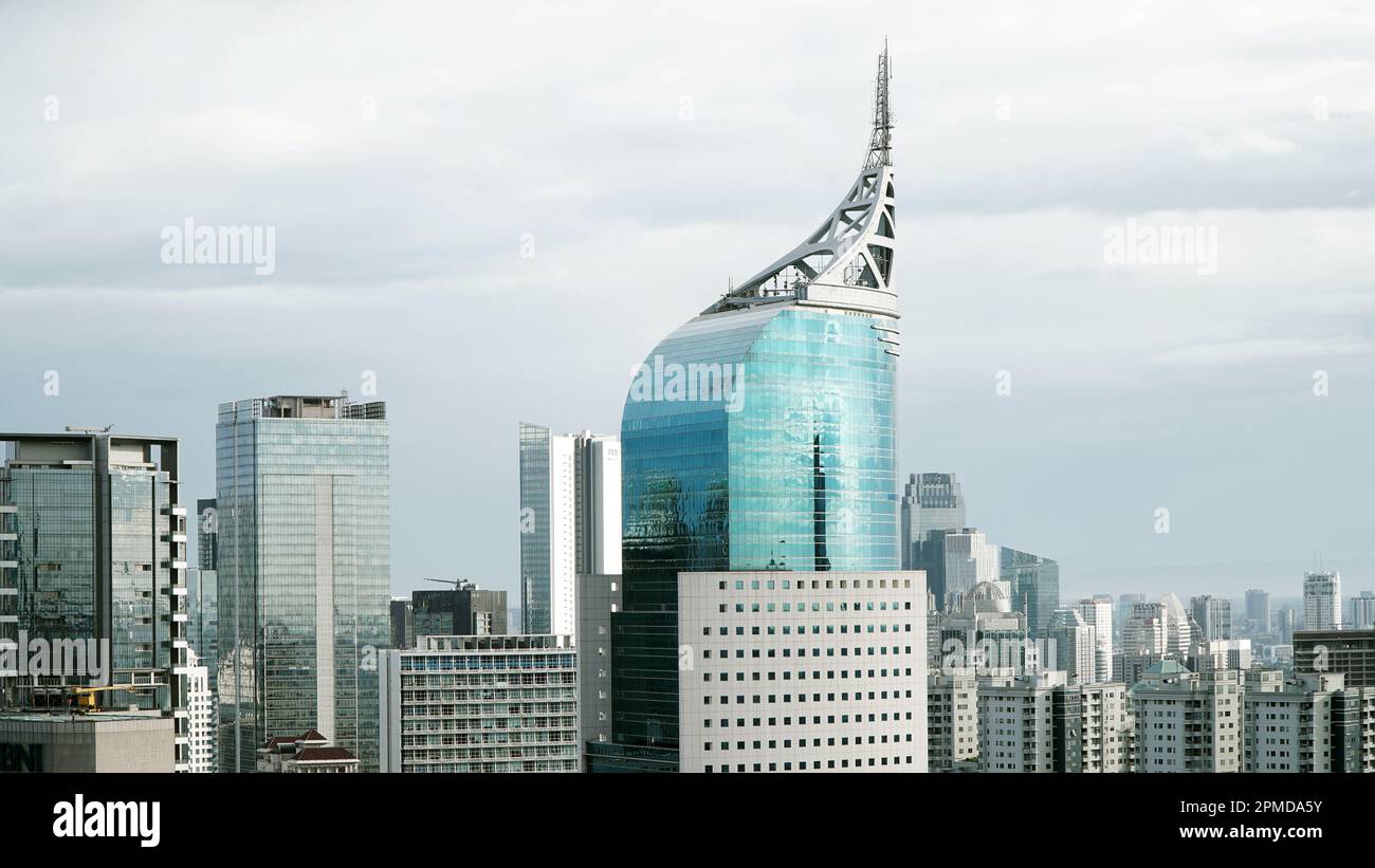 Aerial view downtown jakarta skyscrapers hi-res stock photography and ...