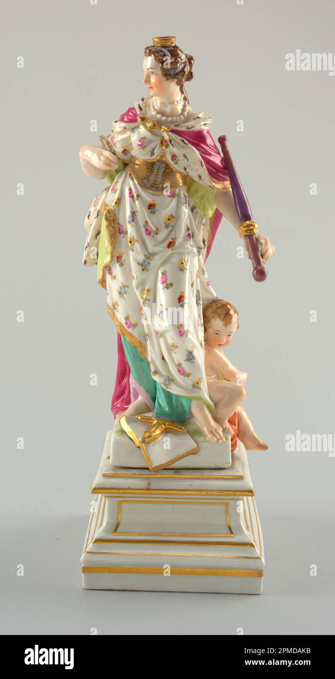Allegorical Figure of "Europe" Figure; Manufactured by Royal Porcelain ...