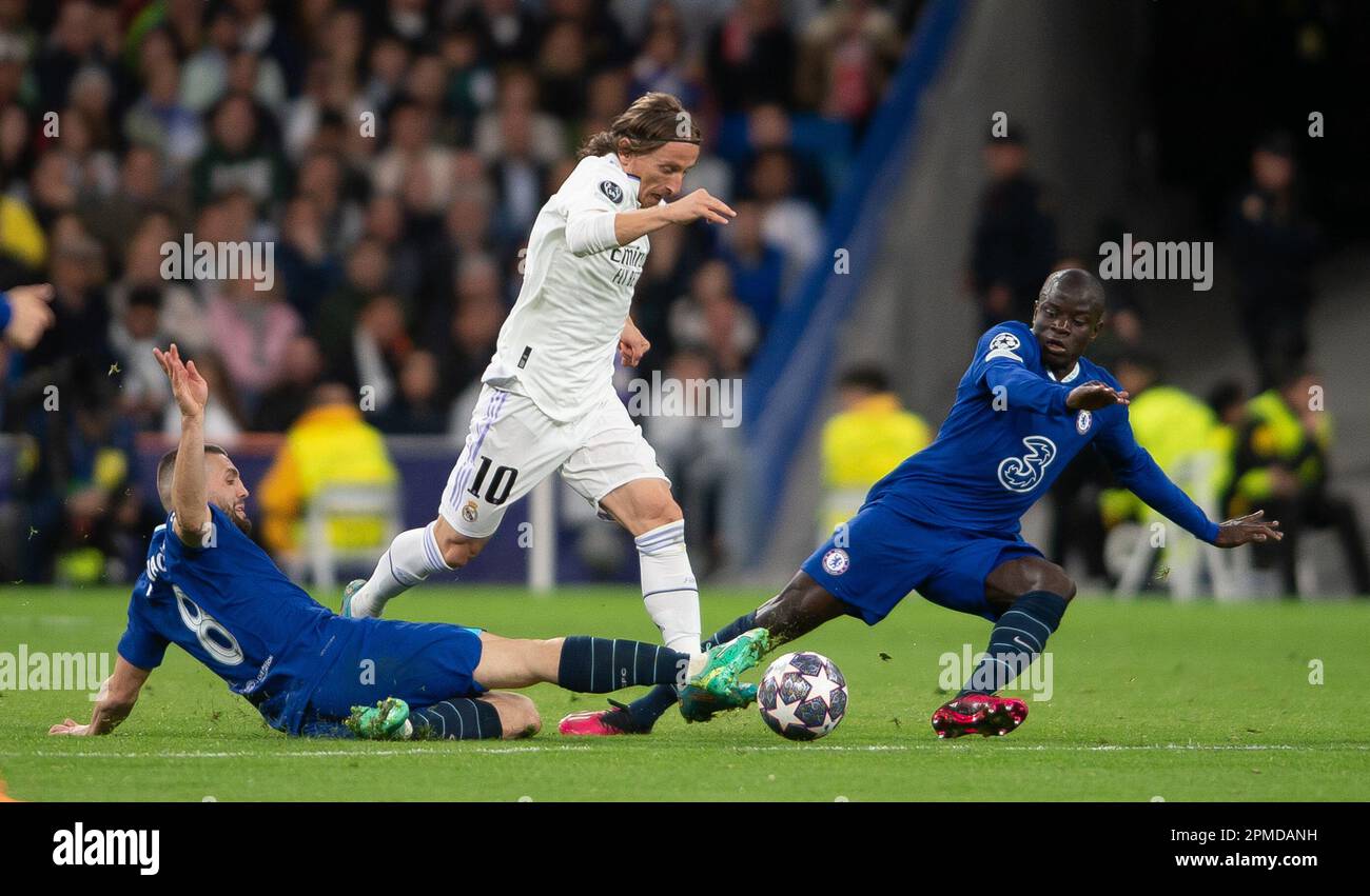 12th April 2023; Santiago Bernabeu Stadium, Madrid, Spain, Champions ...