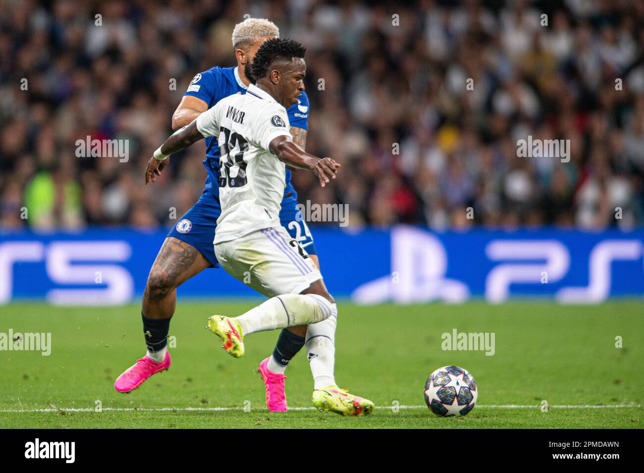 12th April 2023; Santiago Bernabeu Stadium, Madrid, Spain, Champions League Football, Quarter ...