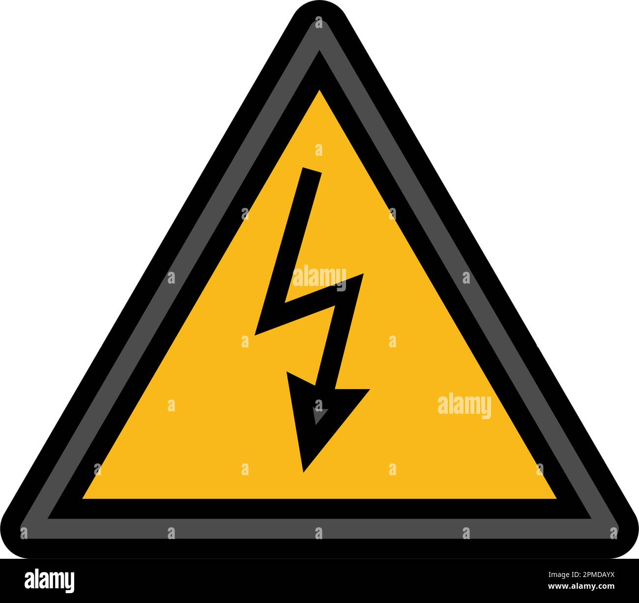 label electricity color icon vector illustration Stock Vector Image ...