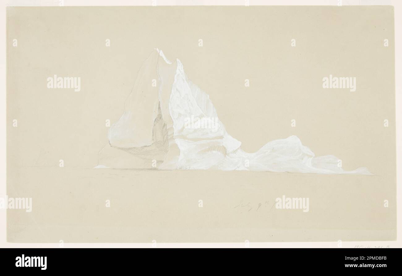 Drawing, Floating Iceberg; Frederic Edwin Church (American, 1826–1900 ...