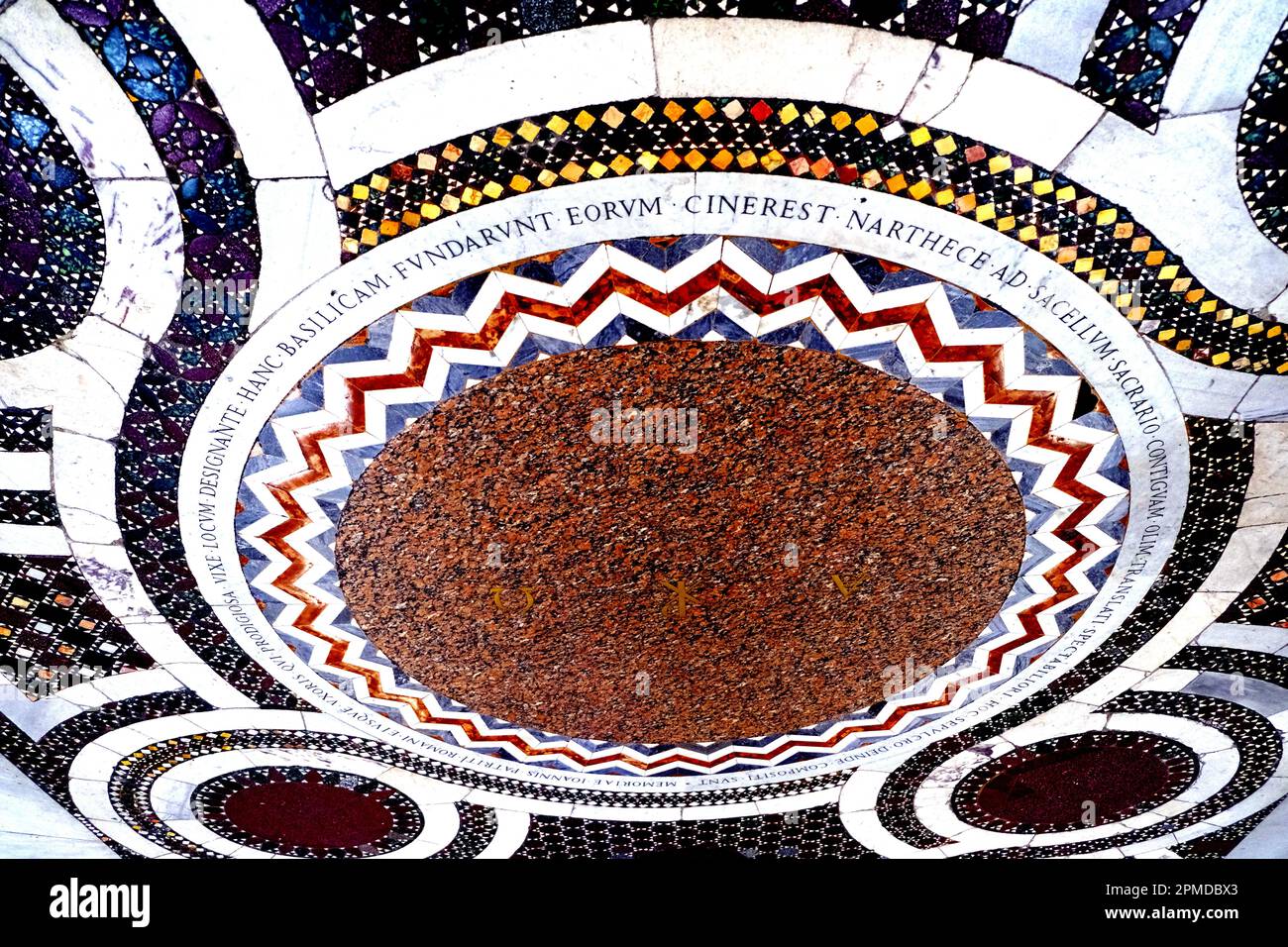 Symbol on the floor in Santa Maria Maggiore Basilica in Rome Italy ...