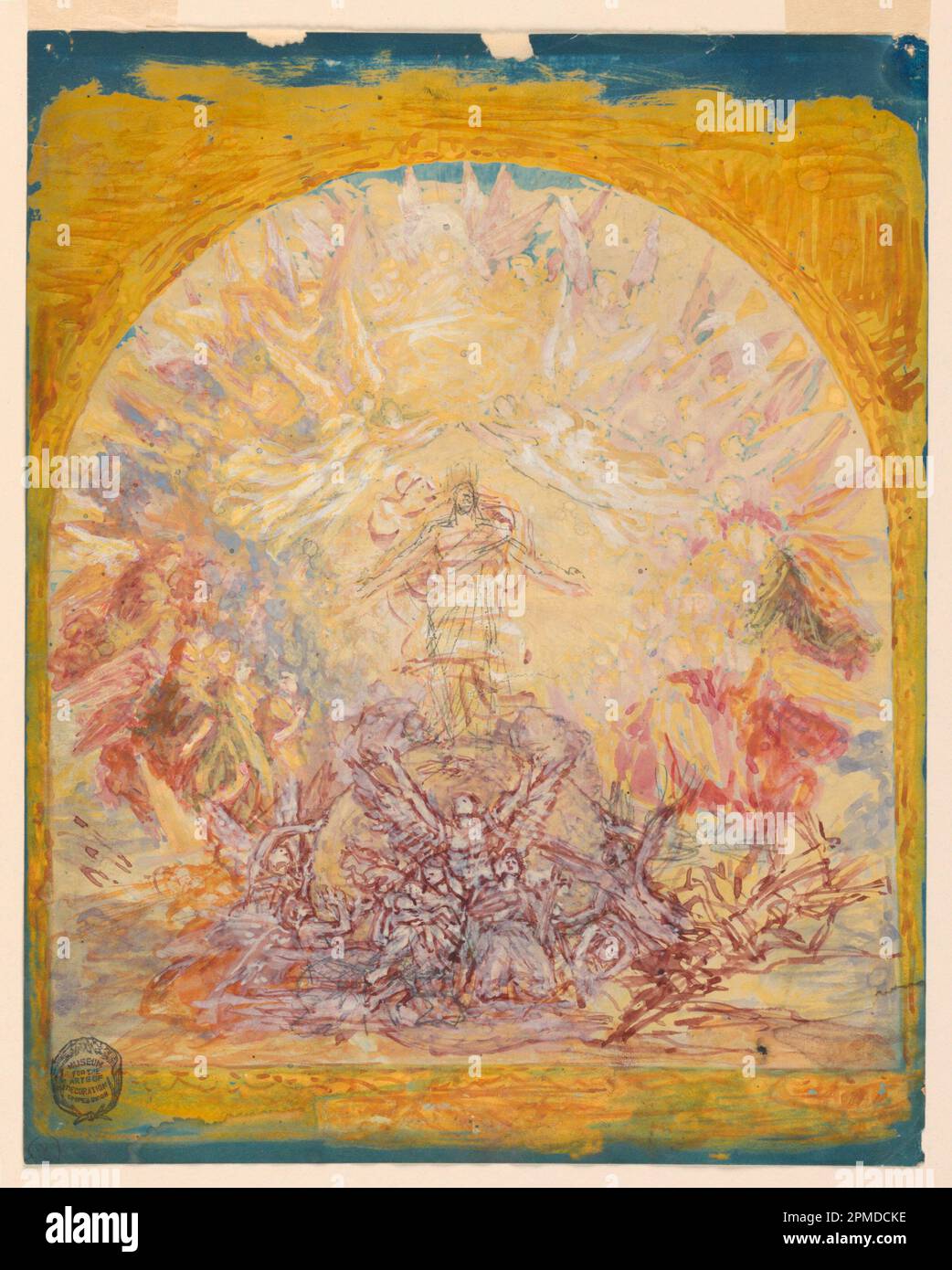 Drawing, Sketch for the Painting in the Chancel of St. Bartholomew, New ...