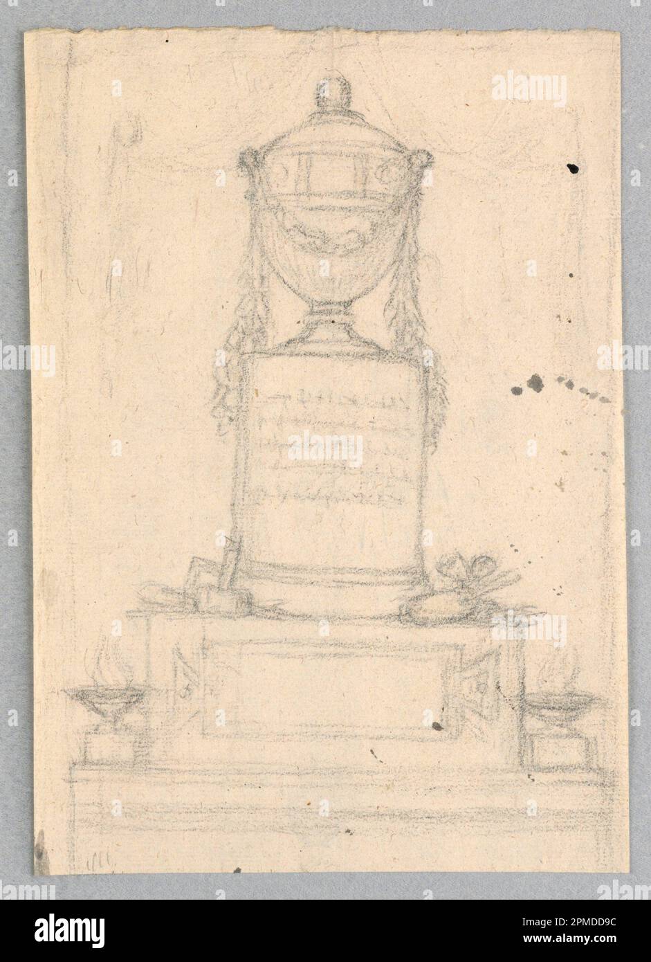 Drawing, Elevation of a Sepulcher Monument for an Artist; Italy ...