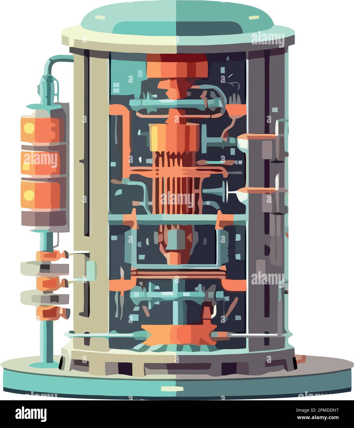 Metal machinery symbolizes industrys technological engineering design ...
