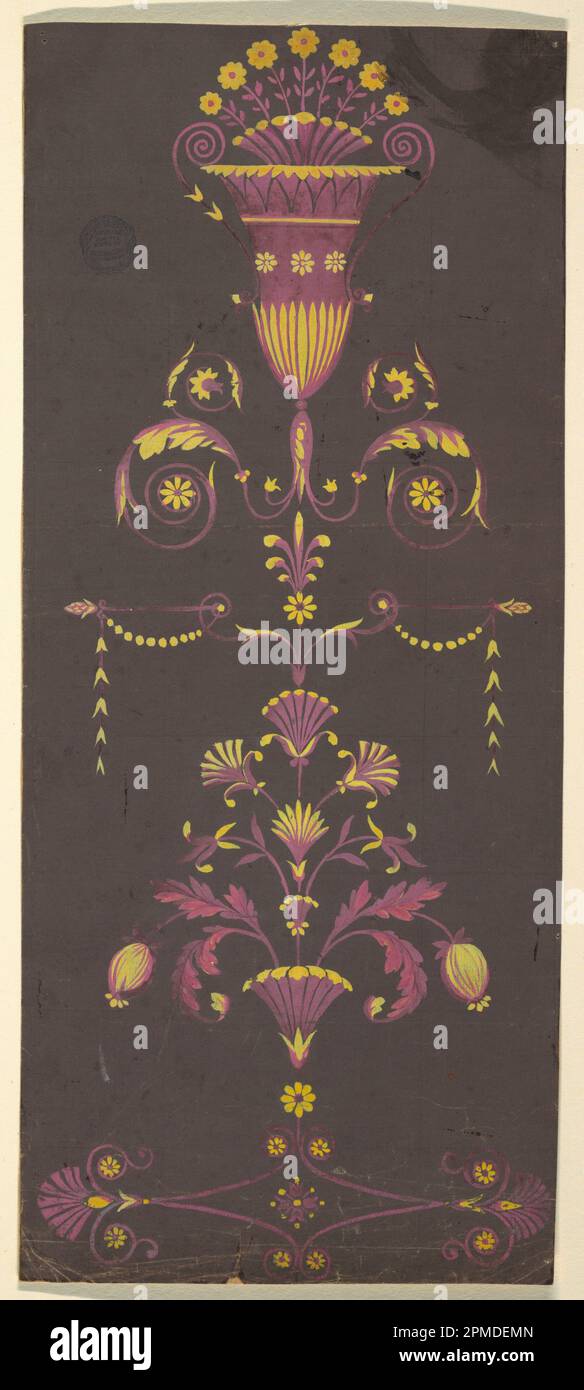 Drawing, Design for a Woven Fabric; Designed by Fabrique de Saint Ruf ...