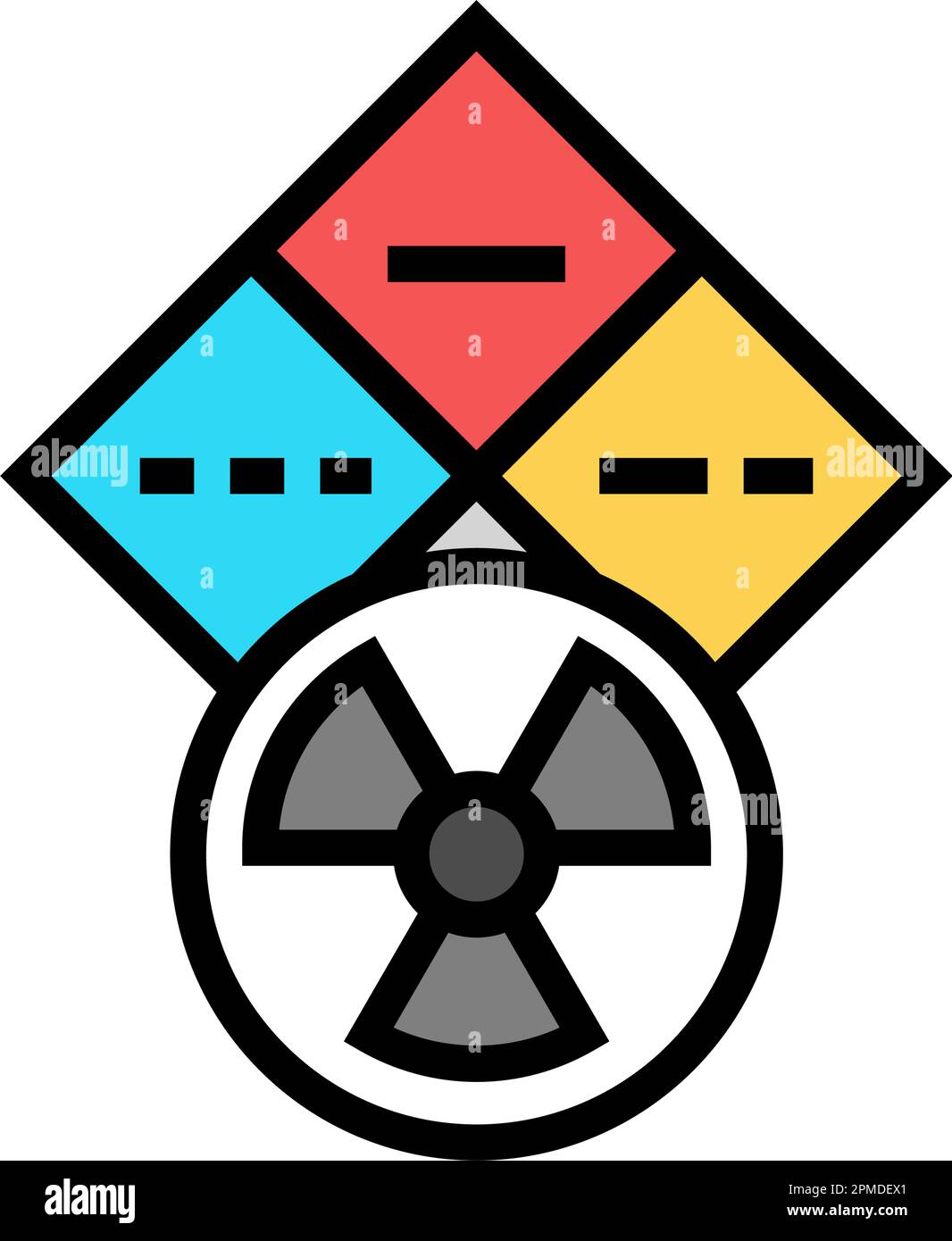 hazardous materials tool work color icon vector illustration Stock ...
